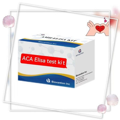 Anti ACA IgM Elisa Hayvan testi 18 aylık raf ömrü spesifikliği 2-3 saat